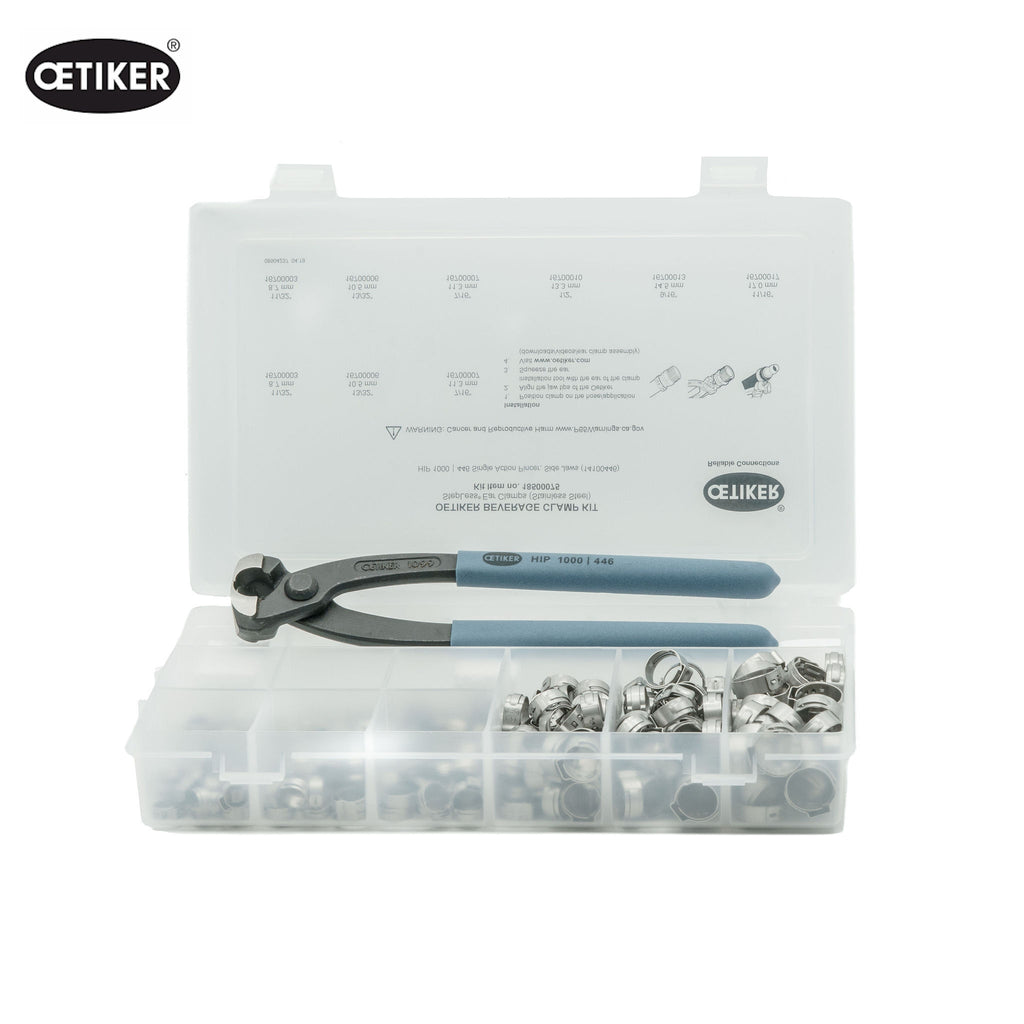 Oetiker Beverage Clamp Kit (301pc) 18500075 | Stepless® Ear Clamps UK ...