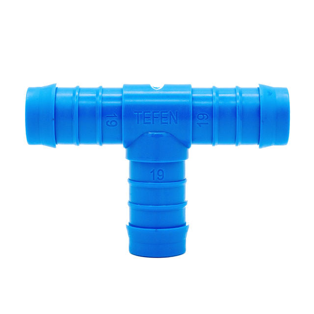 Tefen PA66 Blue Union T Hose Conn - Fits 6mm Hose ID – HCL Clamping UK