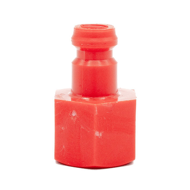 Tefen PA66 Red Plug -Internal Thread Female 1/4" BSPT – HCL Clamping UK